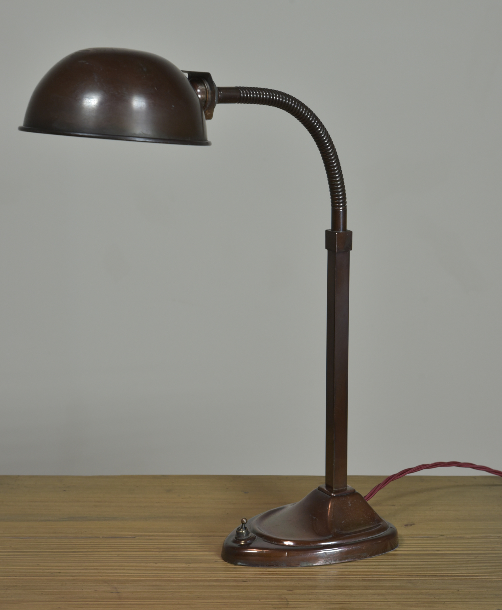 BRONZED FLEXIBLE DESK LAMP | Haes News & Photos